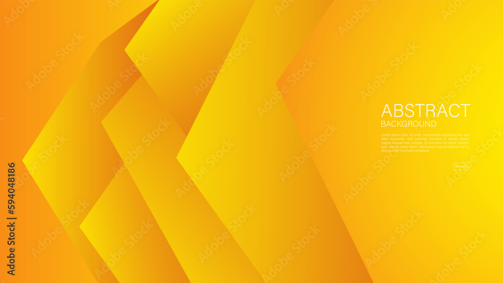 Yellow abstract background, arrow lines, Geometric vector, graphic ...