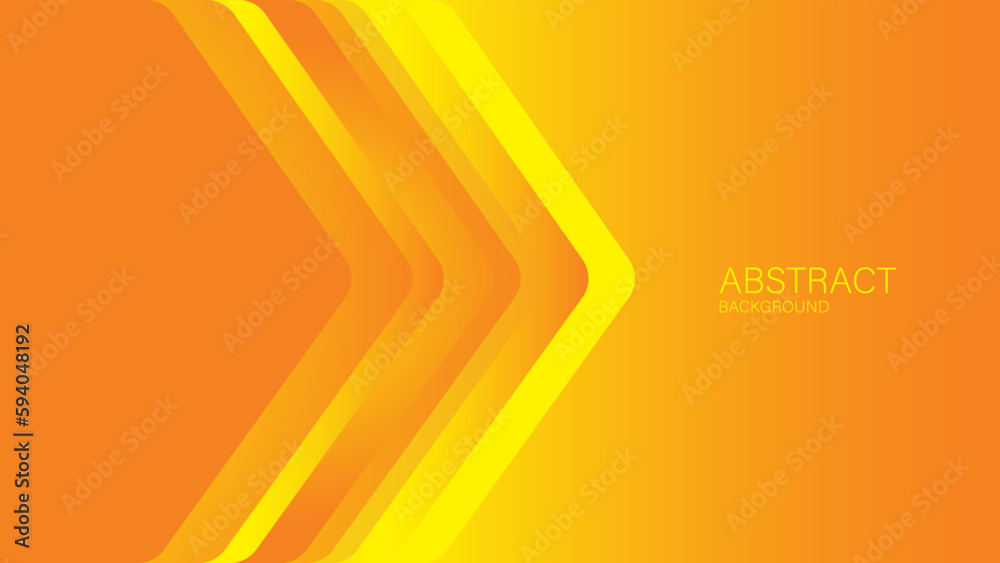 Yellow abstract background, arrow lines, Geometric vector, graphic ...