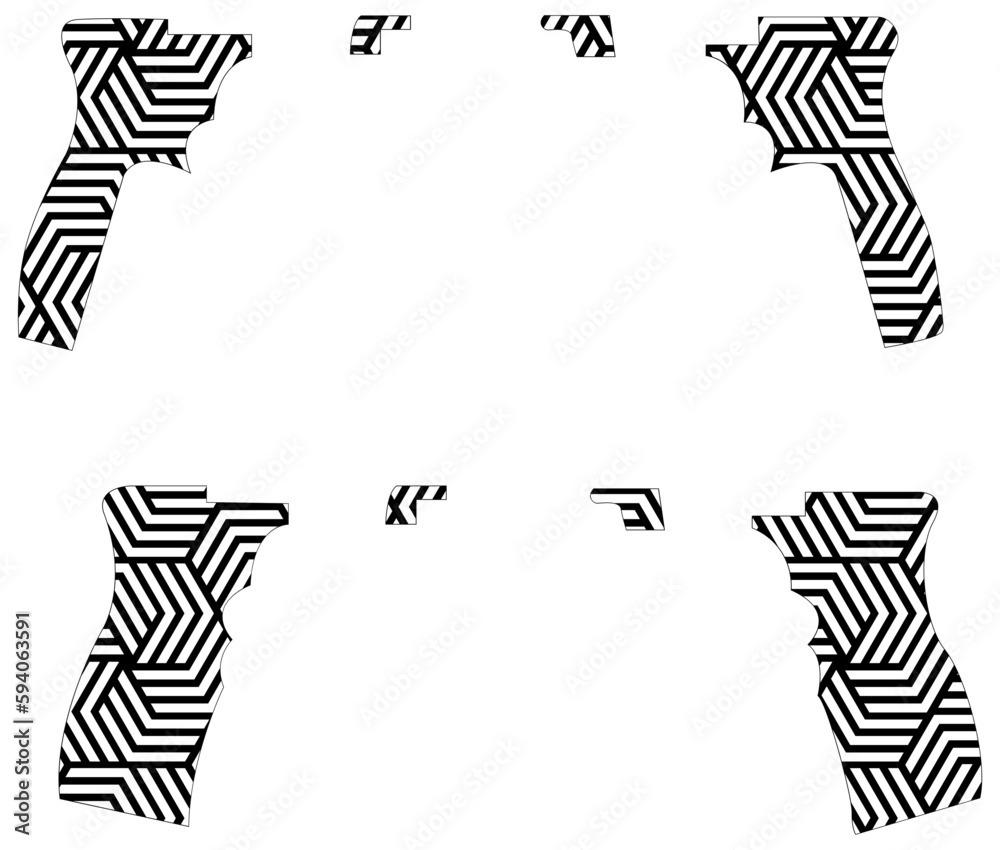 svg handgun, pistol, Glock, Colt, and other gun laser engraving file ...