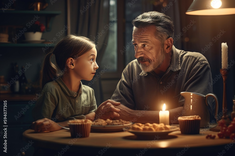 Father's day. Dad with child, Happy time with family, Celebrate a ...