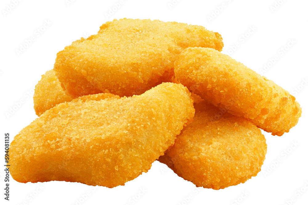 Nugget isolated on white background, full depth of field Stock Photo ...