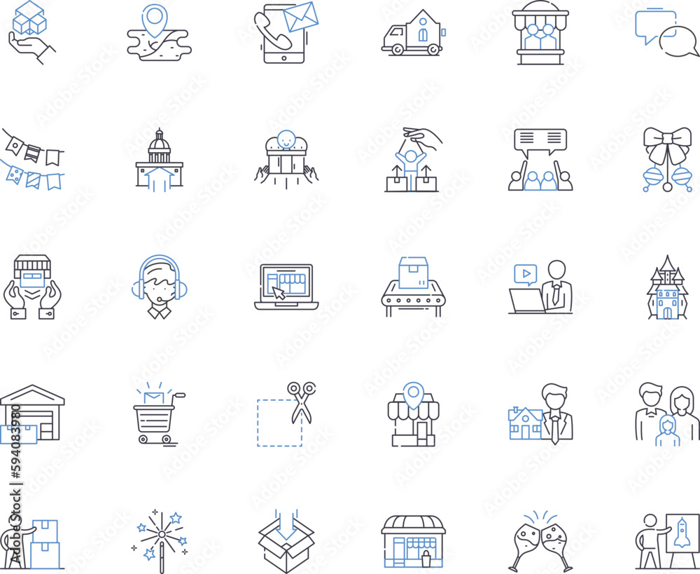 Carpool lane line icons collection. Efficiency, Expediency ...