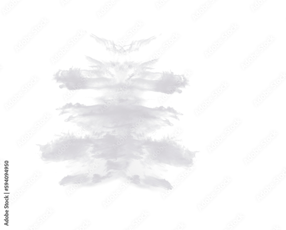 Smoke, cloud and gray fog on transparent background for art, water gas ...