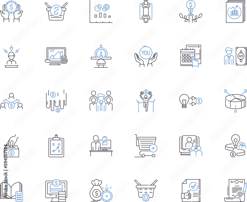 Digital science line icons collection. Technological, Electronic ... Digital science line icons collection. Technological, Electronic ...