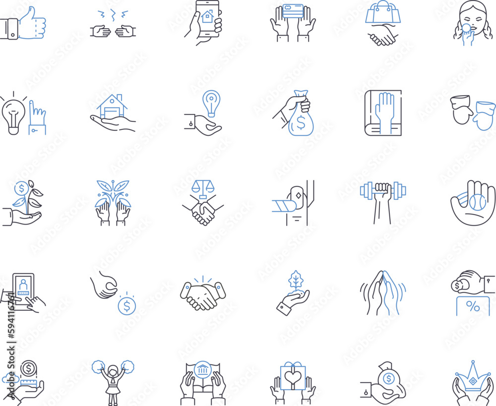 Improvement line icons collection. Progress, Advancement, Upgrade ...
