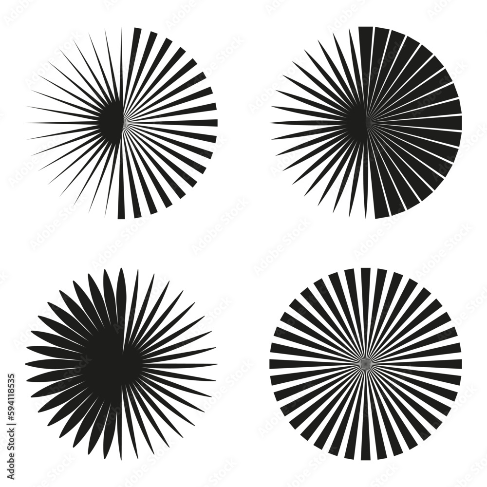 Abstract Sunburst Circle