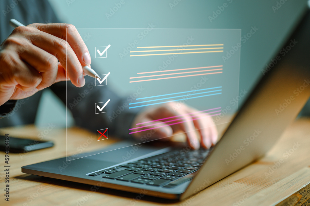 Document management system DMS. Assessment form, questionnaire ...