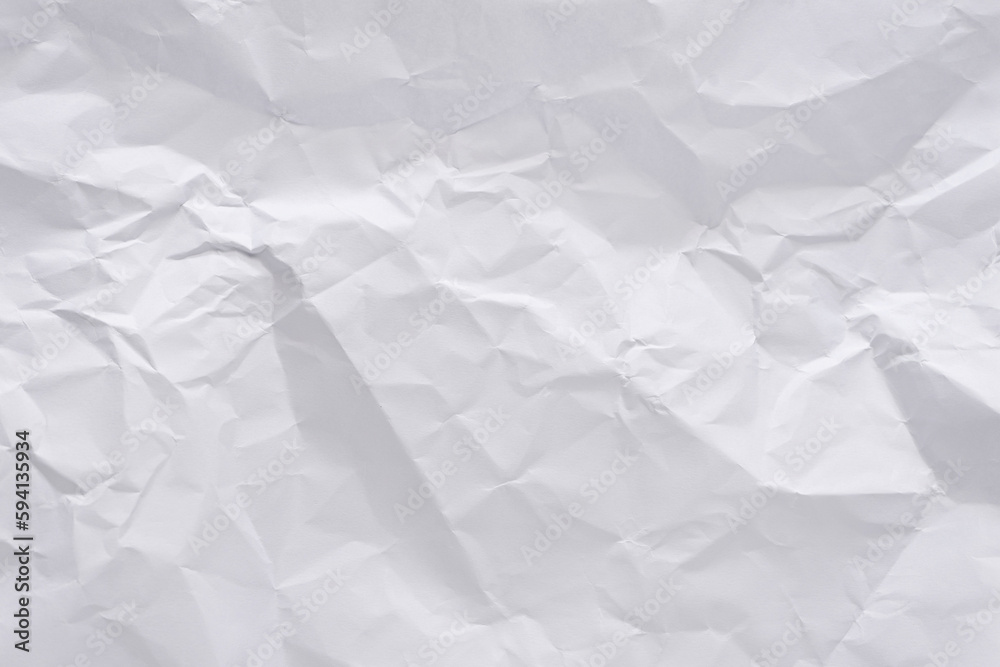 White crumpled paper texture background, clean white wrinkled paper ...