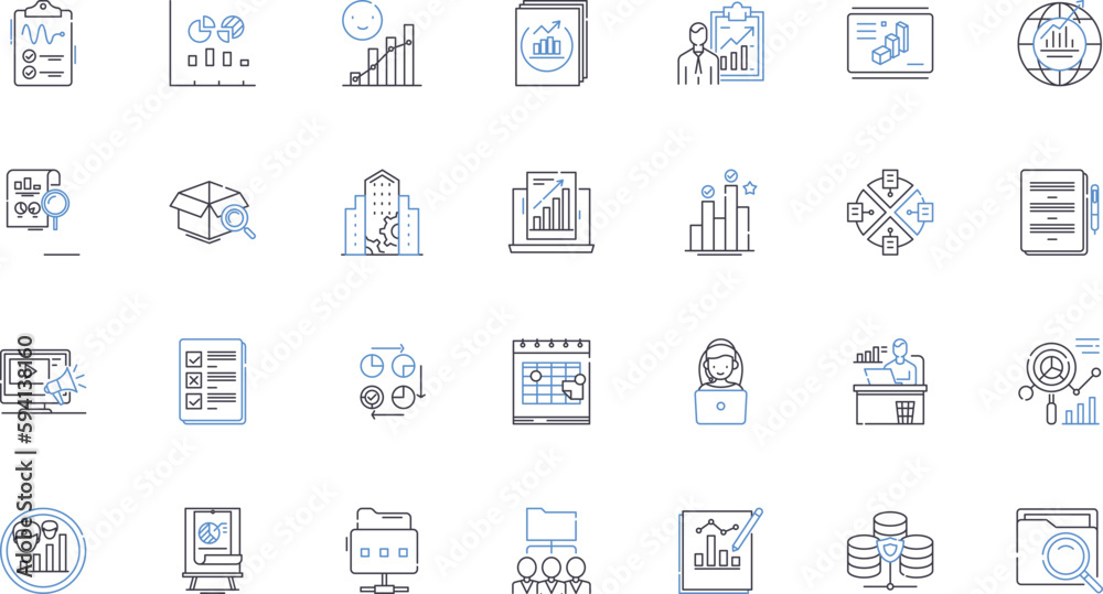 Information organizing system line icons collection. Sorting ... Information organizing system line icons collection. Sorting ...