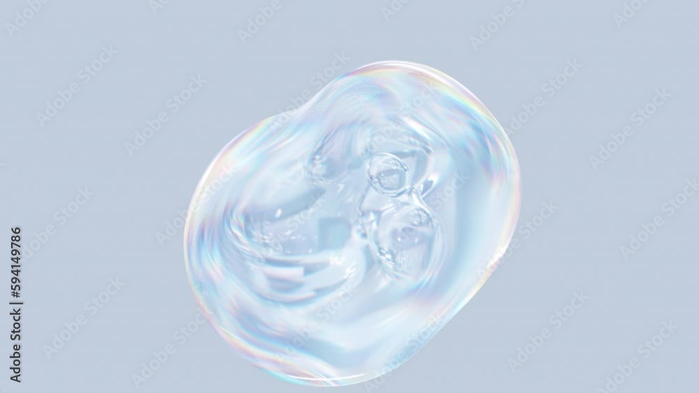 Metaball animation of morphing liquid blobs. Background of 3D Abstract Colorful Metaballs. in ...