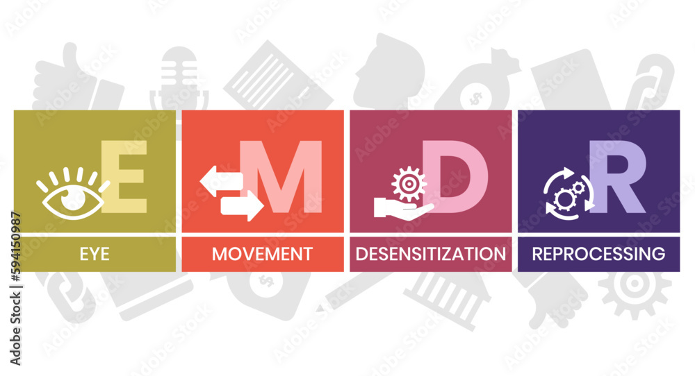 EMDR - Eye Movement Desensitization Reprocessing acronym. business ...