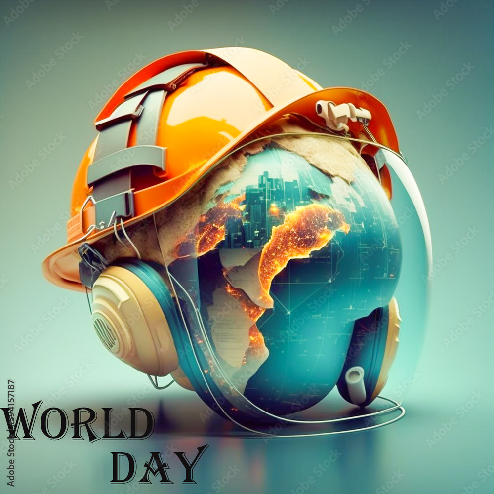 Poster design for world day for safety health at work generative AI ...