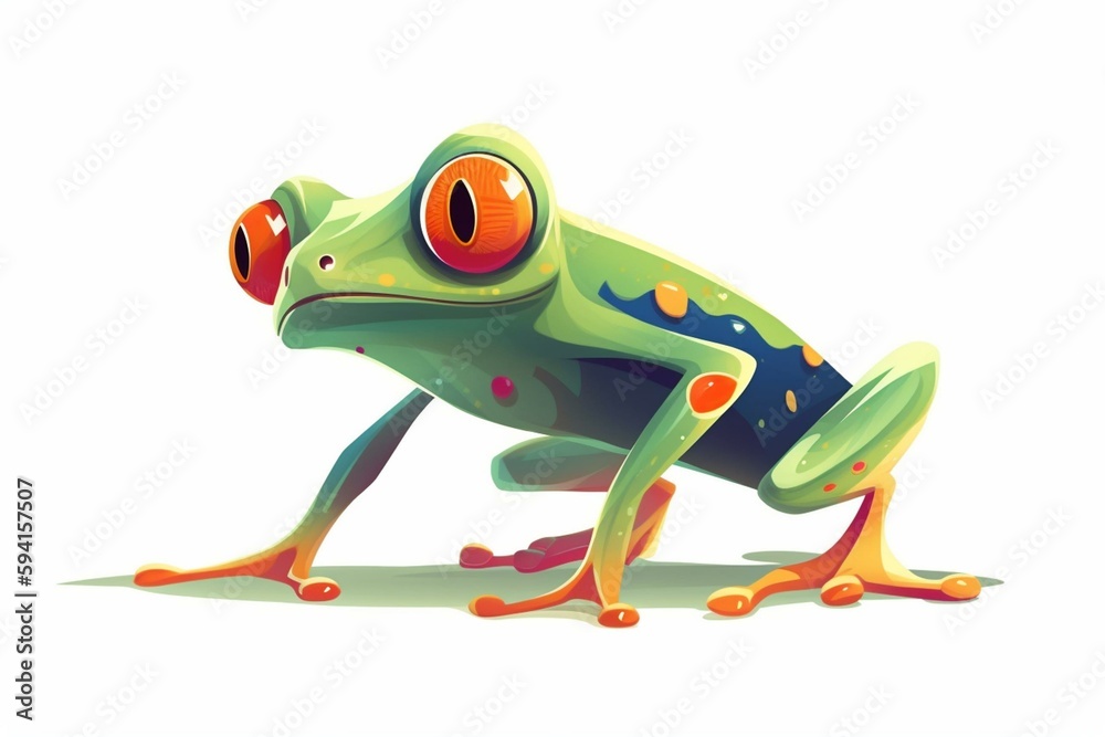 Creative, Colorful, and Expressive Frog Character Concept Art - A ...