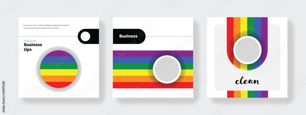 LGBTI+ community templates, social media posts, lesbian, gay, bisexual ...