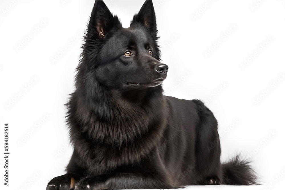 Adorable Schipperke Dog Image on White Background - Capturing the ...