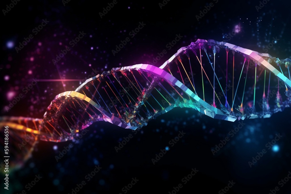 DNA Futuristic digital background, Abstract background for Science and ...