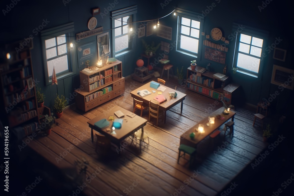 Step Inside a Miniature School Room: An Isometric World of Learning ...