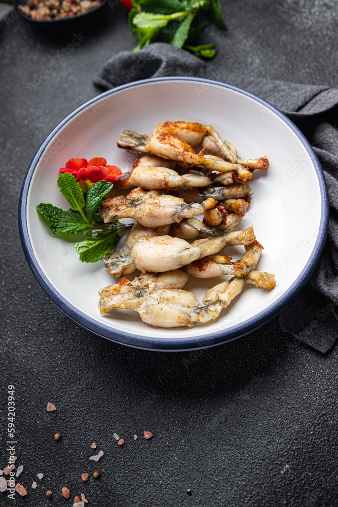 frog legs fried meat food meal food snack on the table copy space food ...