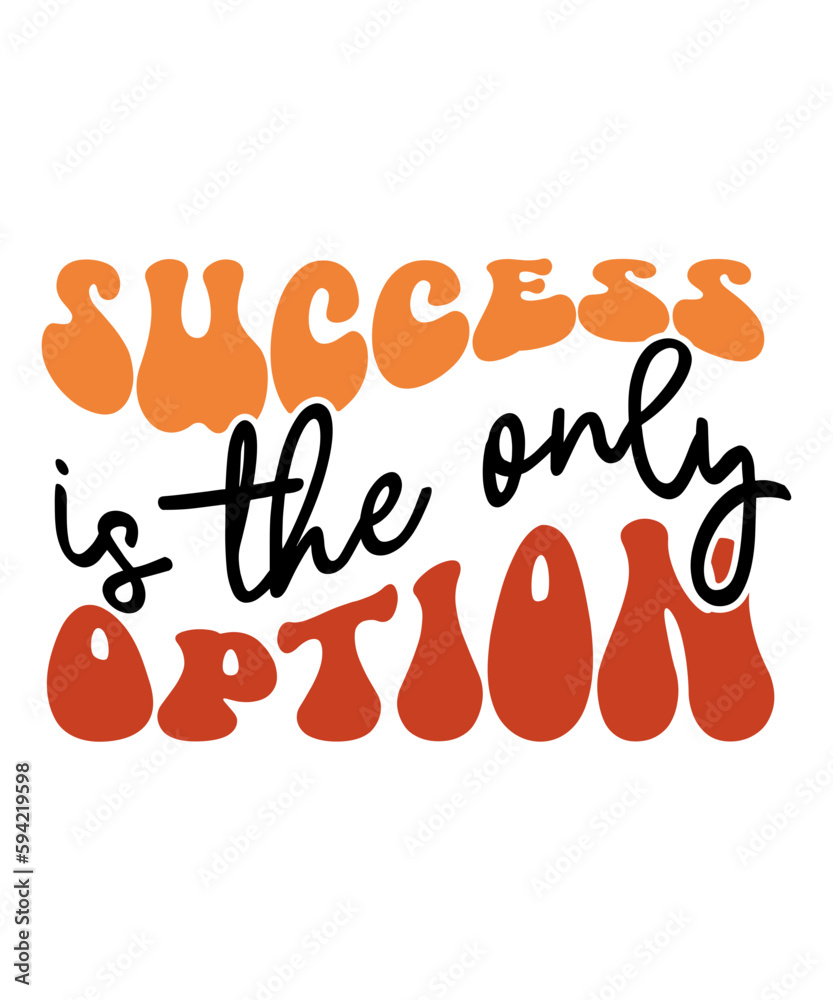 Inspirational Quotes Png Bundle, Retro Groovy , Motivational Png ...