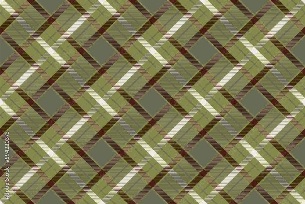 Tartan plaid background, diagonal check seamless pattern. Vector fabric ...