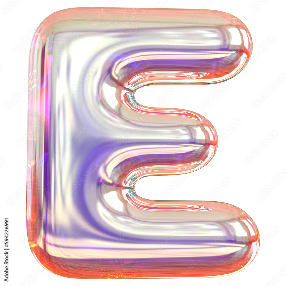 3d letter E gradient font luxury Stock Illustration | Adobe Stock