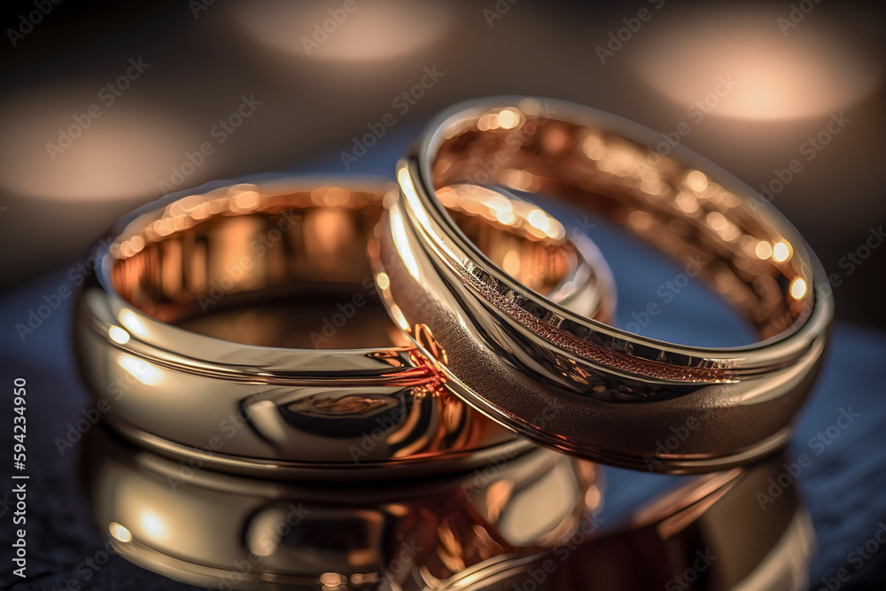 Eternal Love: A Captivating Image of Two Wedding Rings That Symbolize ...