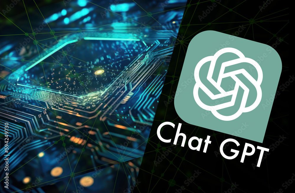Chat GPT、チャットGPT、テキスト生成AI、対話型AI、人工知能チャットボット Stock Photo | Adobe Stock