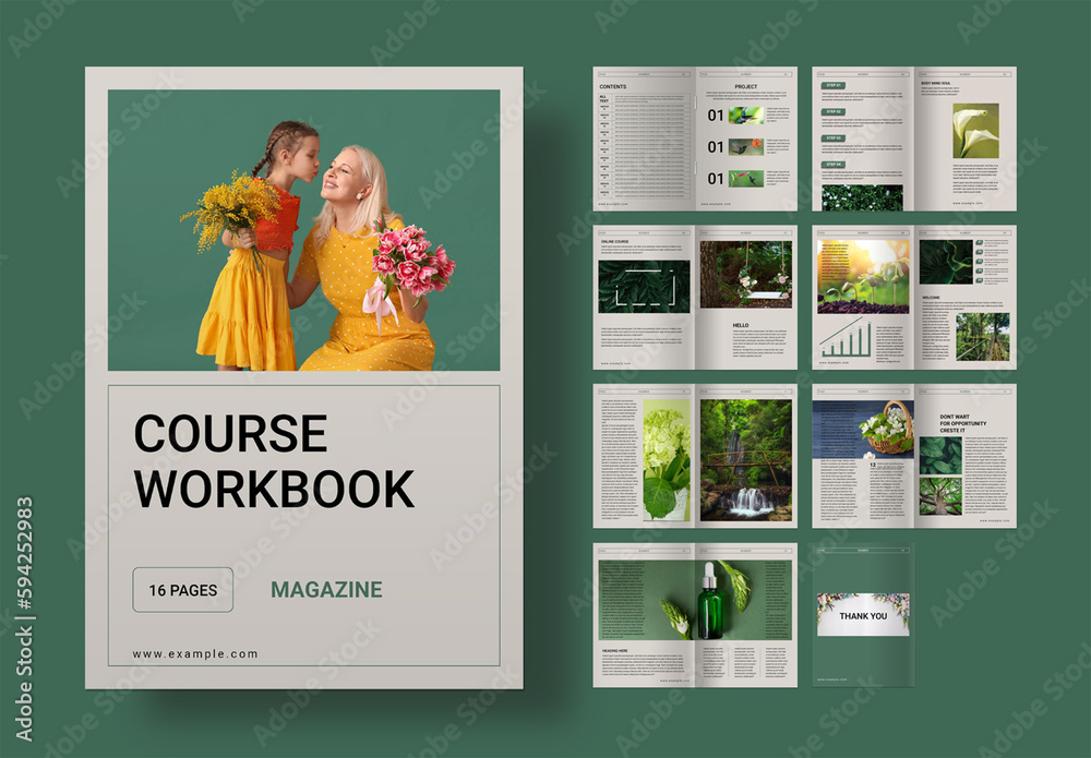 Simple Magazine Layout Stock Template | Adobe Stock