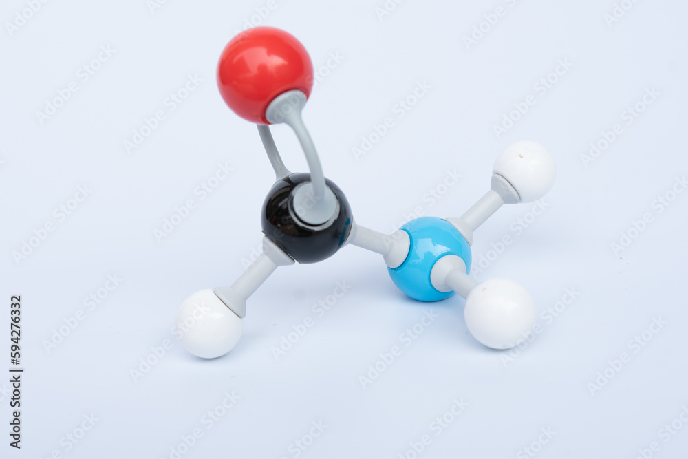 Mathanamide molecular structure isolated on white background. Chemical ...