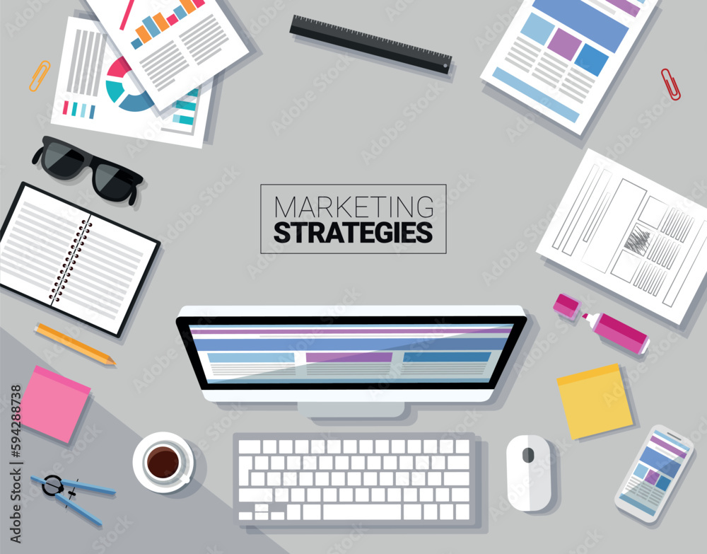 Fat design illustration concepts for creative project, graphic design ...