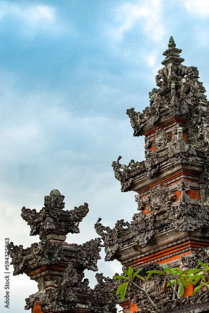 Pura Taman Saraswati known as the Ubud water palace, Indonesia, Bali ...