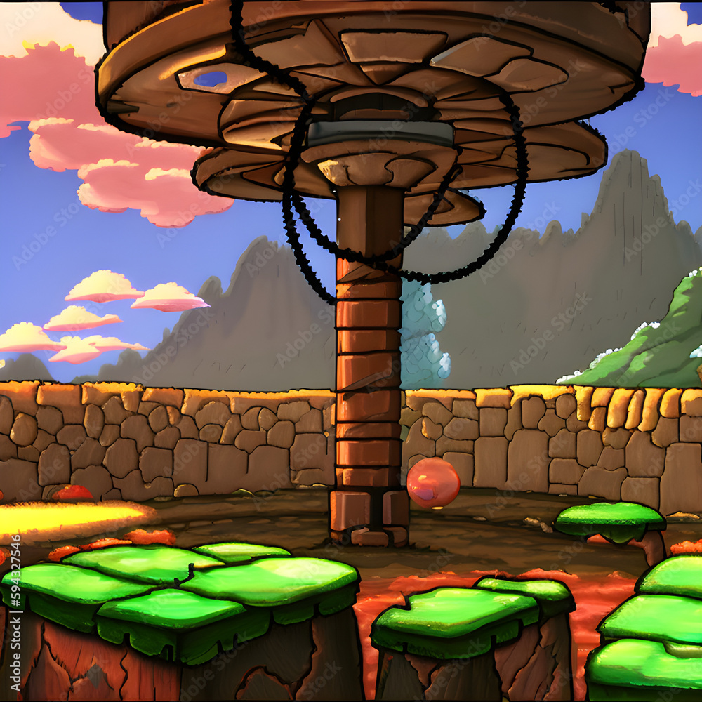 Generic Environment, adventure time, cuhead, psicodelic, Environment ...