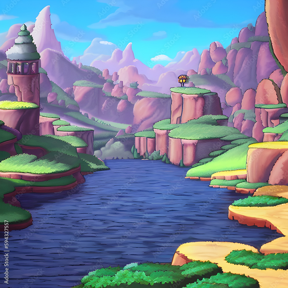 Generic Environment, adventure time, cuhead, psicodelic, Environment ...