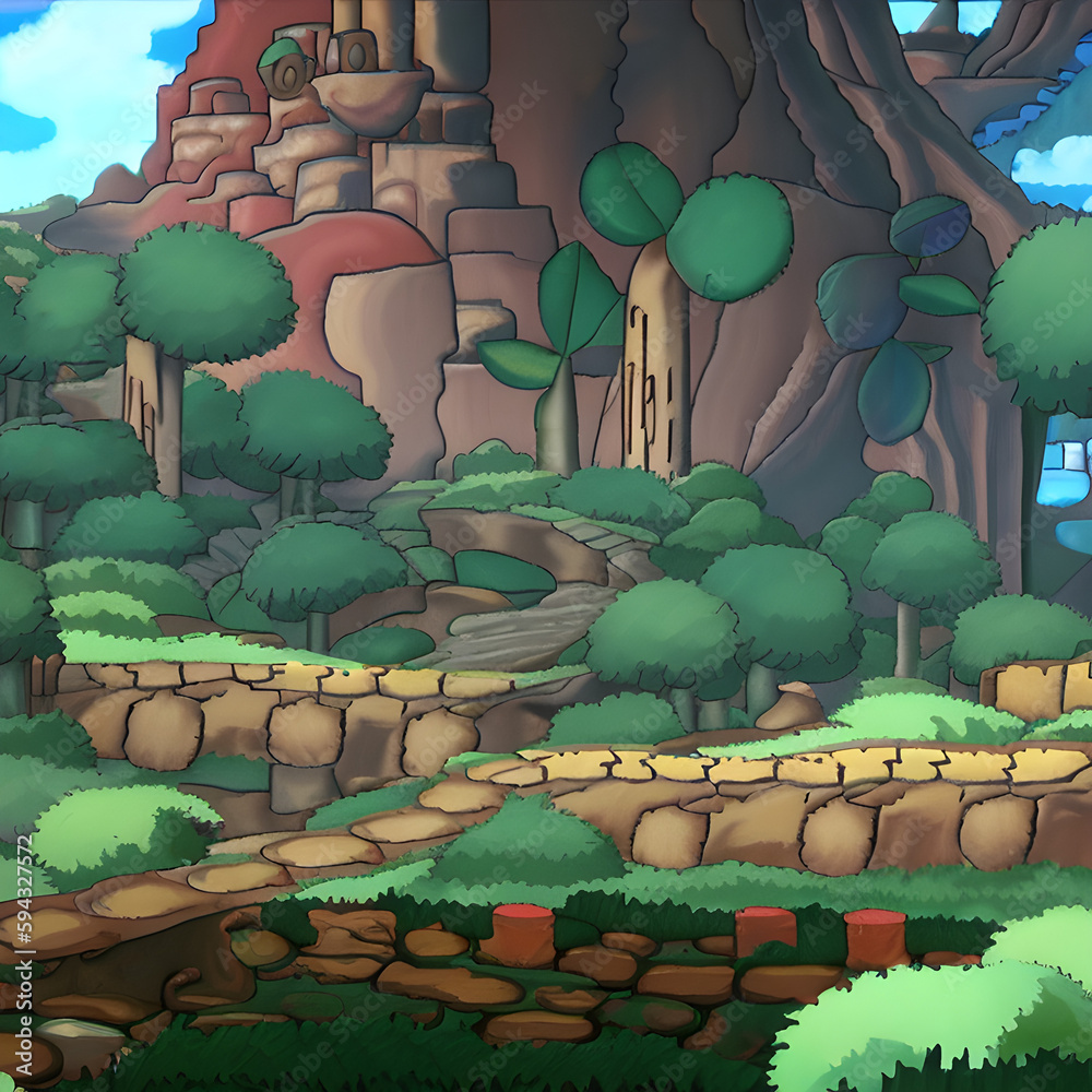 Generic Environment, adventure time, cuhead, psicodelic, Environment ...