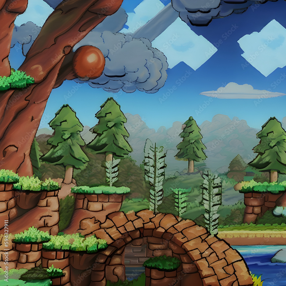 Generic Environment, adventure time, cuhead, psicodelic, Environment ...