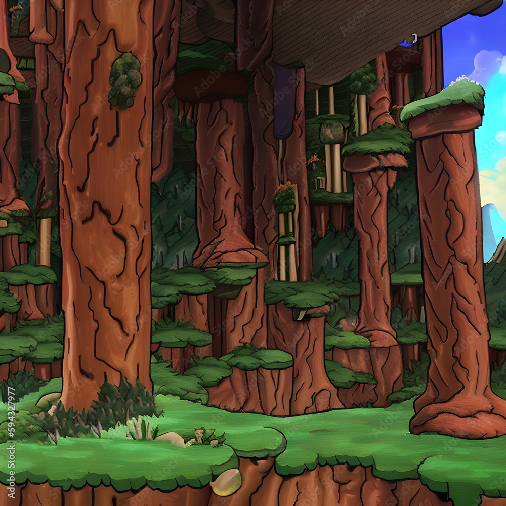 Generic Environment, adventure time, cuhead, psicodelic, Environment ...