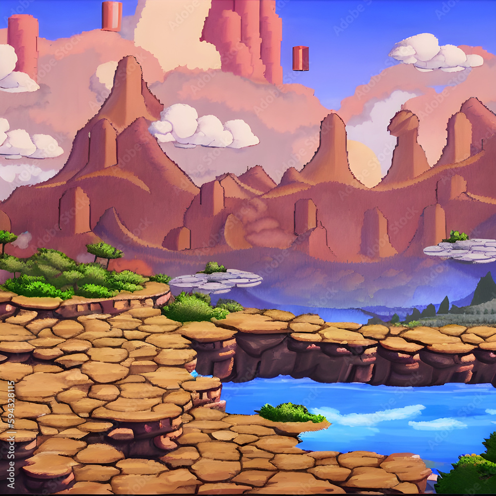 Generic Environment, adventure time, cuhead, psicodelic, Environment ...