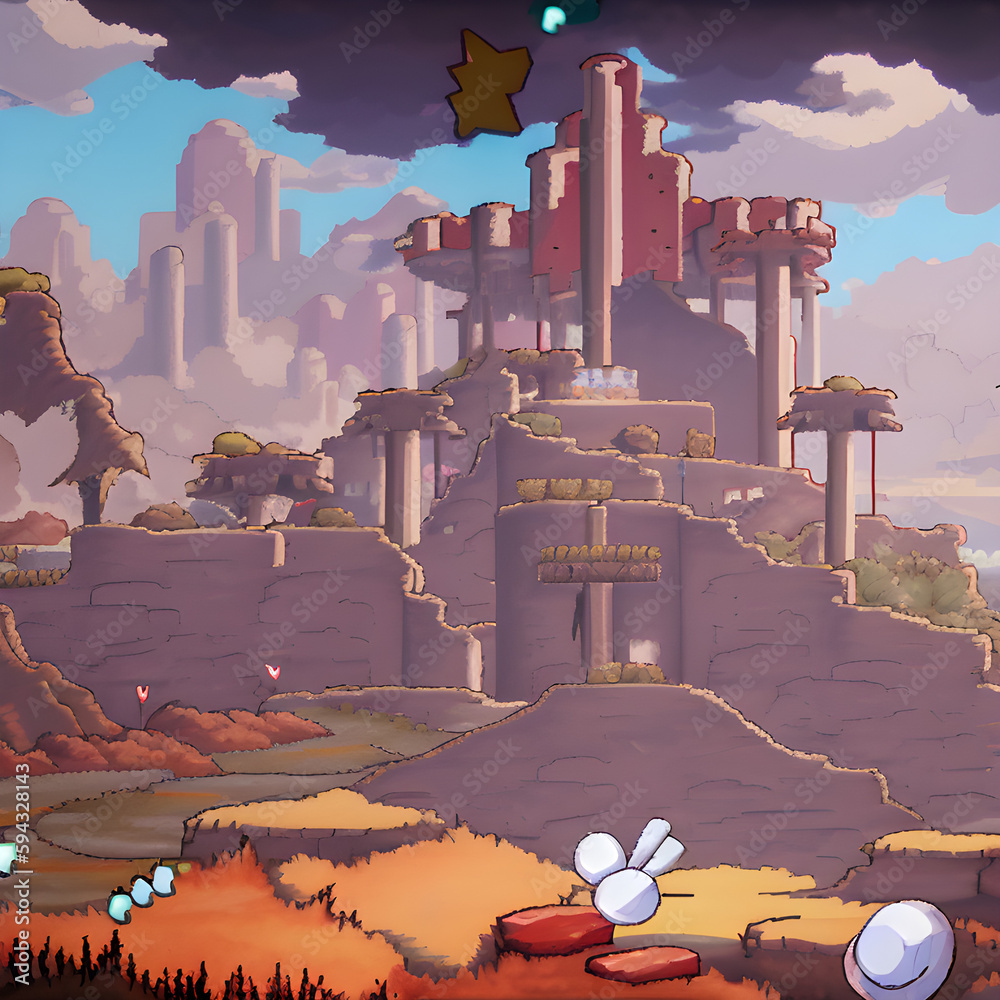 Generic Environment, adventure time, cuhead, psicodelic, Environment ...