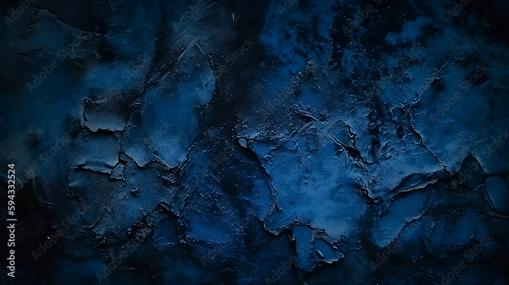 Blue and black abstract blue paint background, in the style of ...