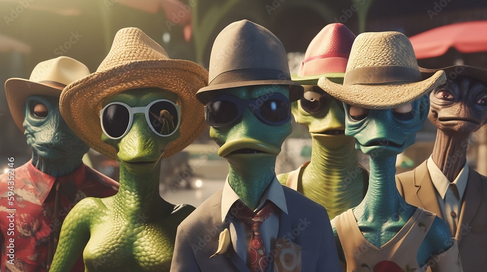 AI Generated images of aliens trying to blend in with humans and ...