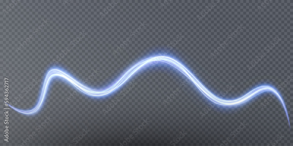 Luminous blue lines png of speed. Light glowing effect png. Abstract ...