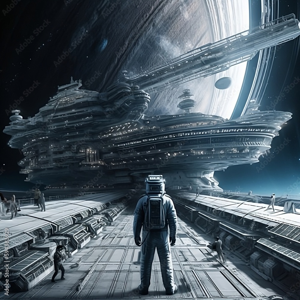 The future development of large space stations: This huge interstellar ...