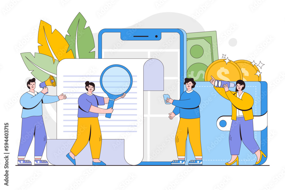 Banking, electronic mobile payment with check, contract conclusion ...