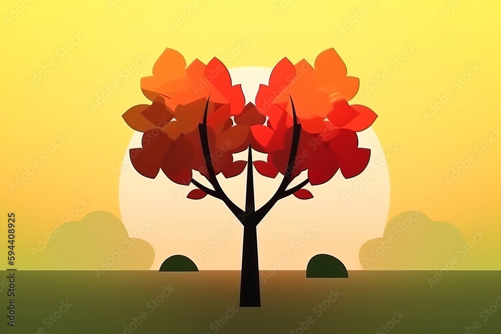 Juneteenth Representation of Growth and Unity Colorful Tree created ...