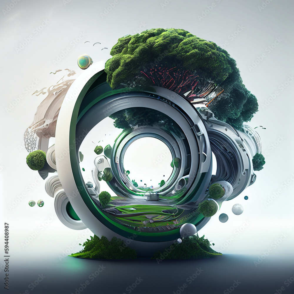 Earth day symbol celebration as an international climate change concept ...