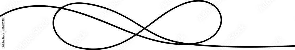 One continuous line of infinity symbol. PNG Stock Illustration | Adobe ...