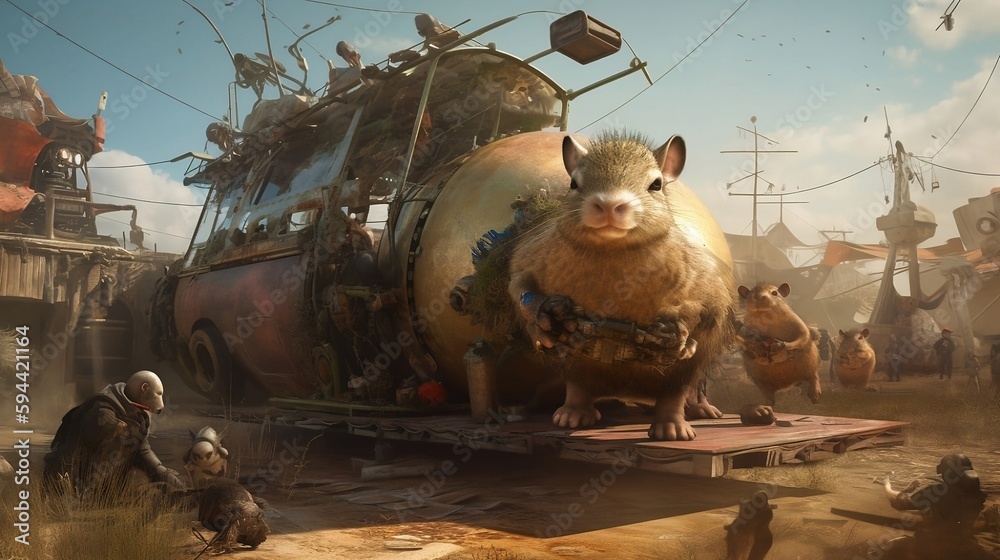 A post-apocalyptic world where the only remaining forms of ...