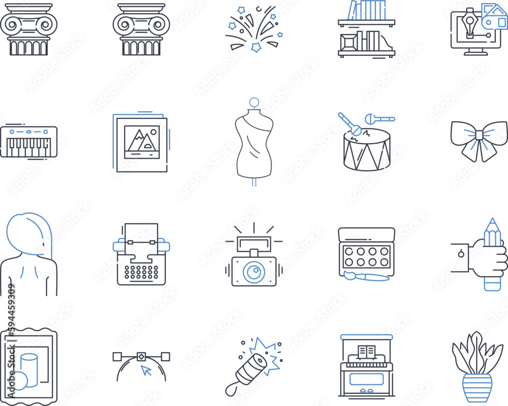 Prototyping methodology line icons collection. Iteration, Prototype ... Prototyping methodology line icons collection. Iteration, Prototype ...