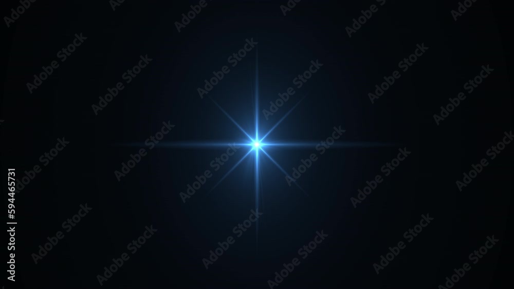 Vidéo Stock Blinking light effect, shiny flashing star. Seamless loop ...