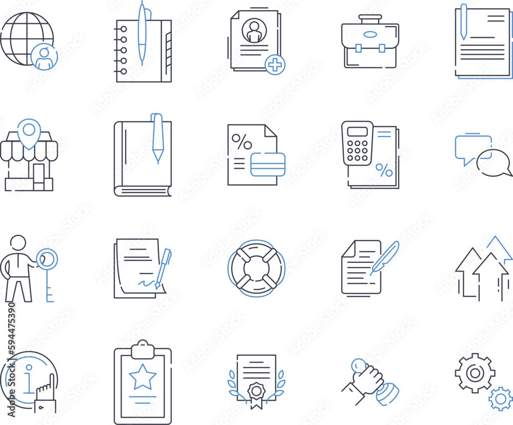 Music instruments line icons collection. Piano, Guitar, Violin, Saxoph ...